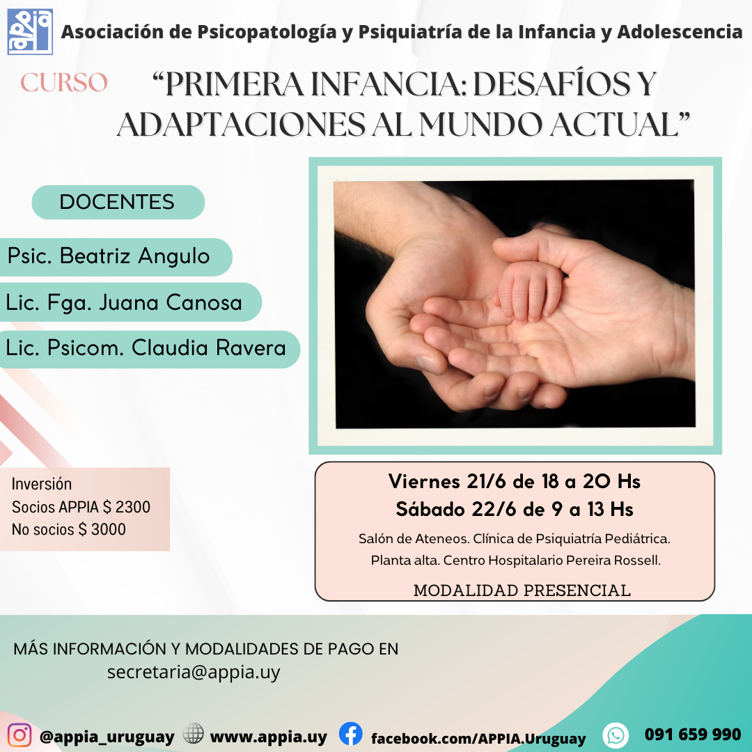 Curso organizado por APPIA. Primera Infancia: desafíos y adaptaciones ...